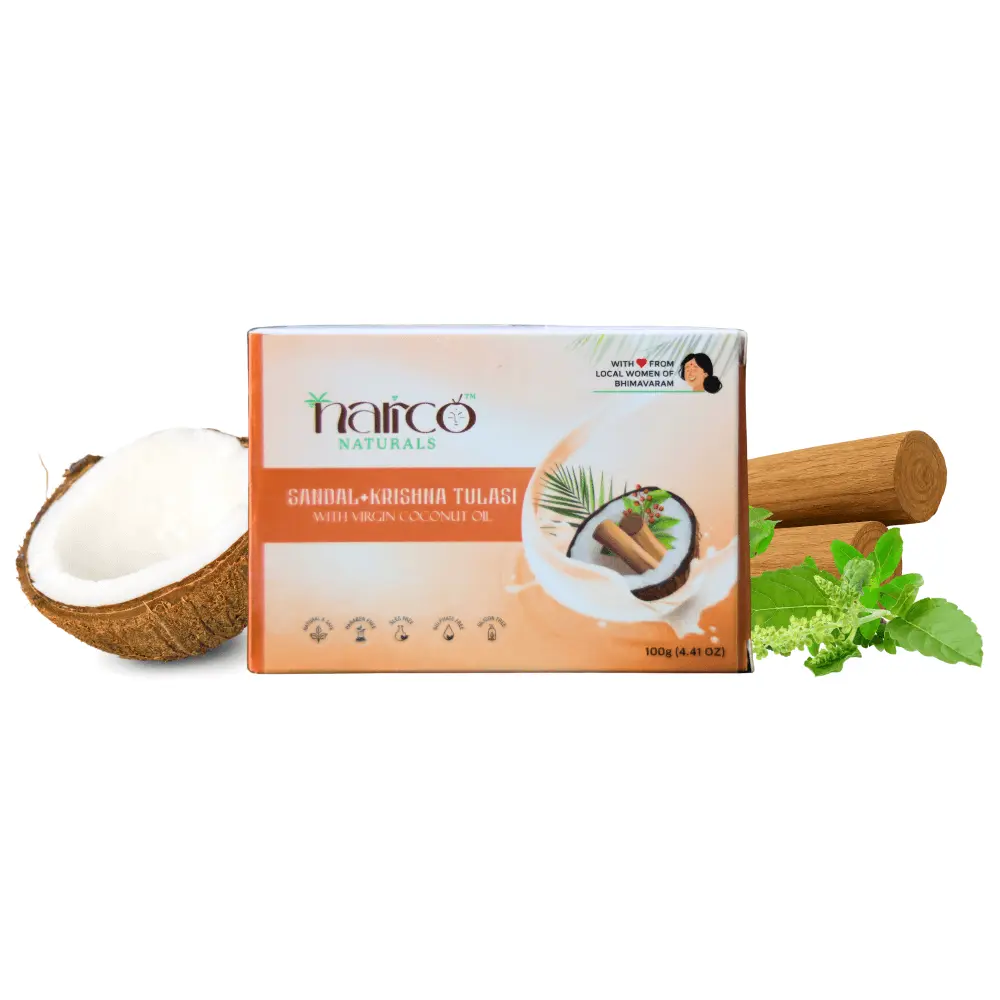 Sandal & Krishna Tulasi Soap – Ayurvedic Nourishment | Narico Naturals